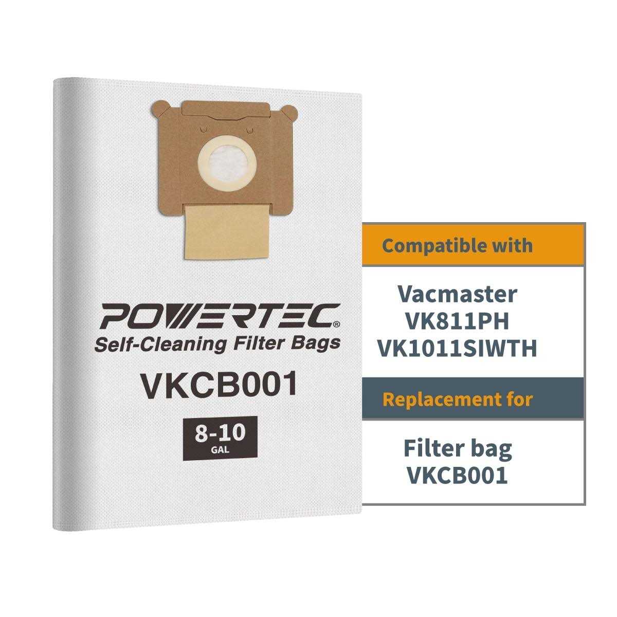 Powertec 75043 Fleece Filter Bags for Vacmaster VK811PH - Home & Office ...