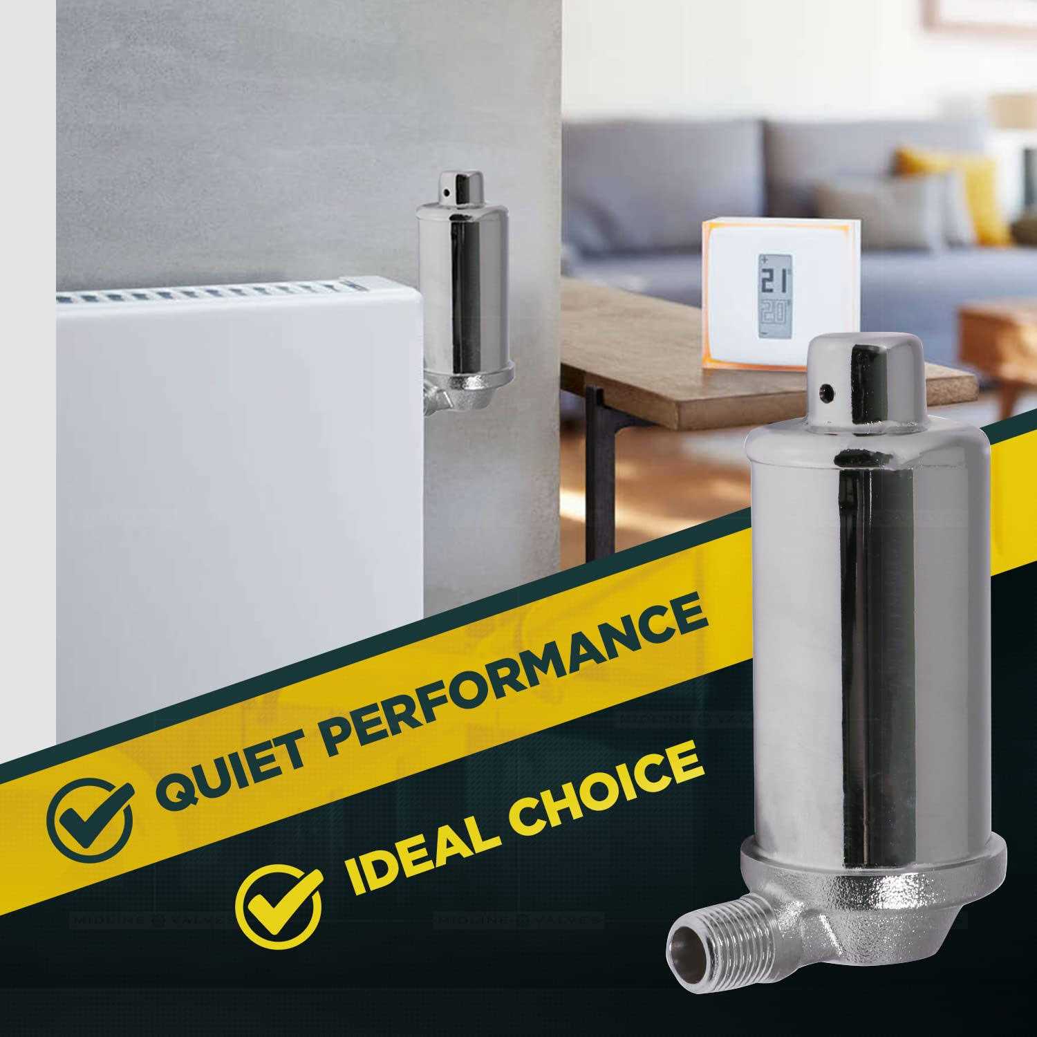 Midline Valve 6J3I4-5 Steam Radiator Air Vent Heat Regulator Valve ...